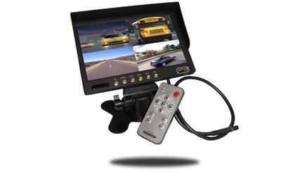 9-Inch Split Screen Monitor with built in DVR for up to 4 Backup Cameras