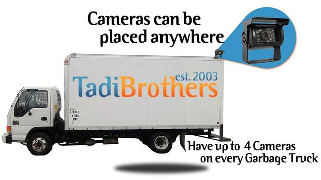 Box Truck Backup Camera System (Clip-on Mirror with Roof Mounted Rear ...