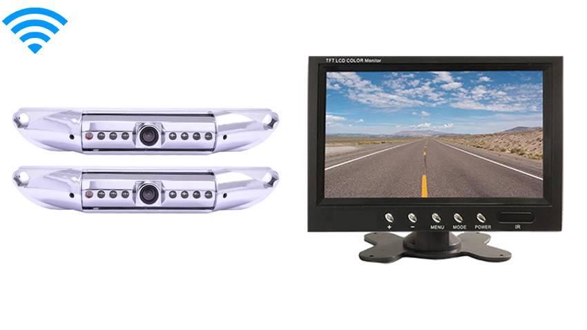 2 Wireless High Definition License Plate Backup Cameras with Rear View ...
