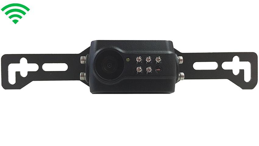 Digital Wireless License Plate Backup Camera with Clip On Mirror