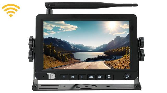 7-inch Solar Powered Digital Wireless System with 4 Magnetic Cameras