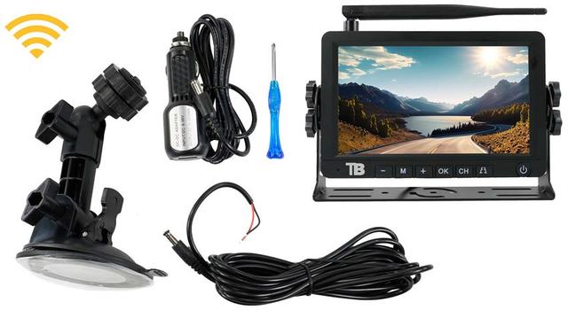 7-inch Solar Powered Digital Wireless System with 4 Magnetic Cameras