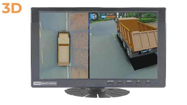360° Dump and Dirt Truck Surround View Camera System in 1080P 3D with ...