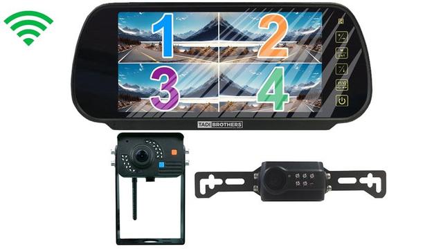 5th wheel Digital Wireless Backup System 1080P with Mirror and 300ft ...
