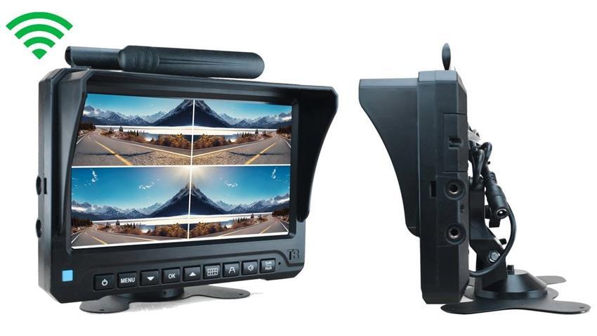 10.5-Inch Split Screen Monitor for up to 4 Digital Backup Cameras (V3)
